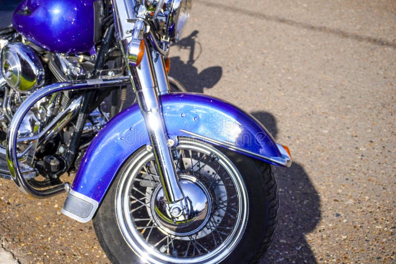 Motorcycle Close-up from Different Sides, Separate Parts of the ...