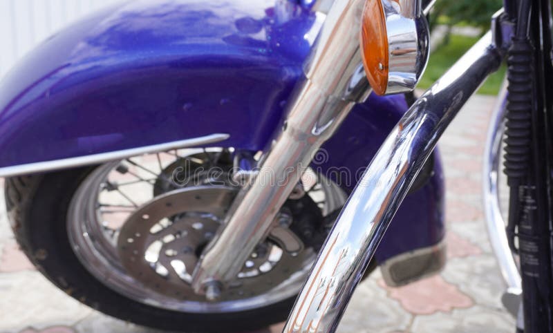Motorcycle Close-up from Different Sides, Separate Parts of the ...
