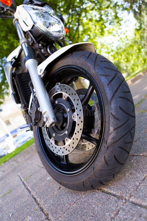 Motorcycle stock image. Image of tire, detail, outdoor - 40734759