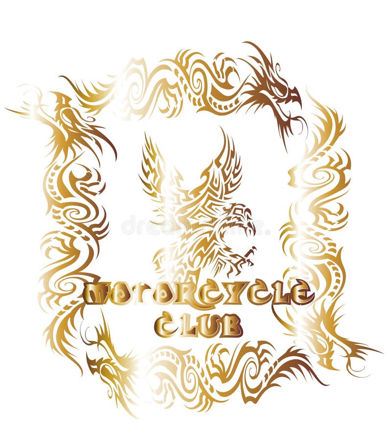 Motorcycle club stock vector. Illustration of icon, deco - 12308070