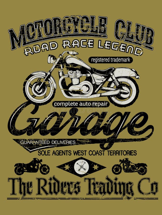 Motorcycle club stock vector. Illustration of insignia - 88748839