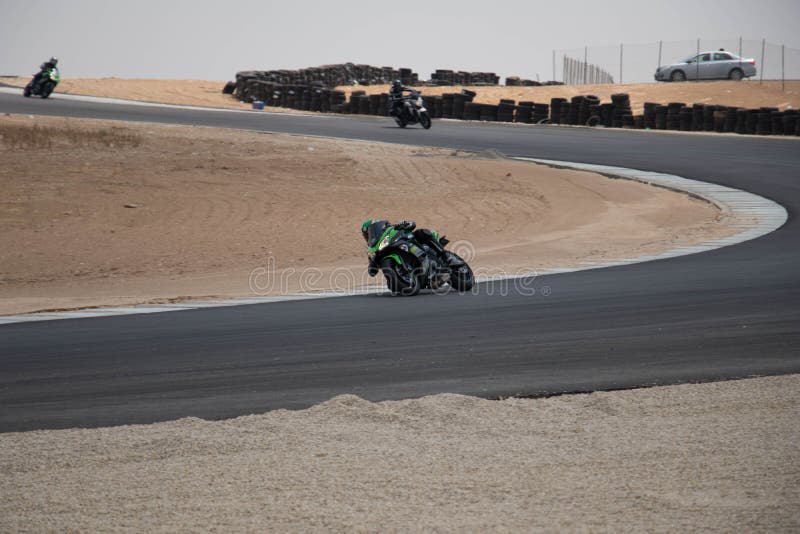 Motorcycle Competition on a Race Track on Editorial Photography - Image ...
