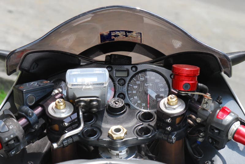 Motorcycle Contols stock image. Image of mirror, handle - 35173681