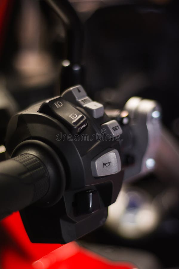 Motorcycle Control Panel Switch Stock Photo - Image of design, modern ...