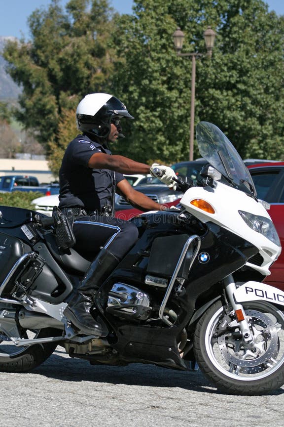 Motorcycle Cop editorial stock image. Image of prep, lights - 18743714