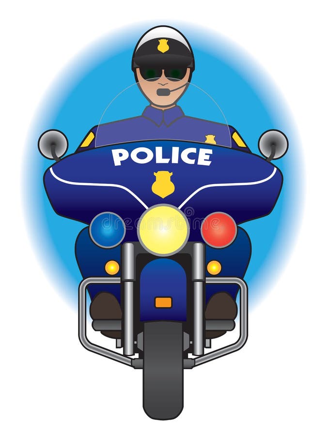 Police Motorcycle Clipart