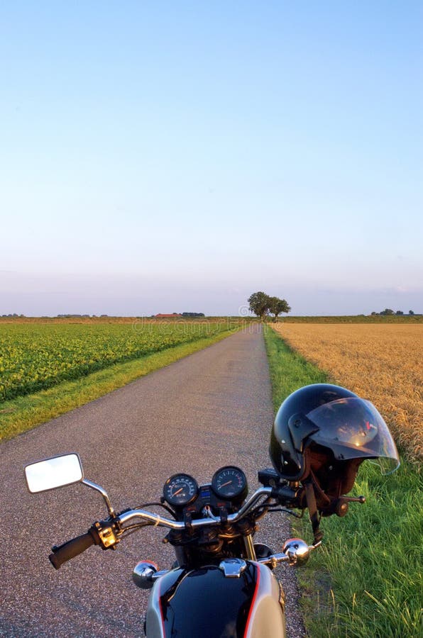 Motorcycle in the country stock photo. Image of environment - 2871732
