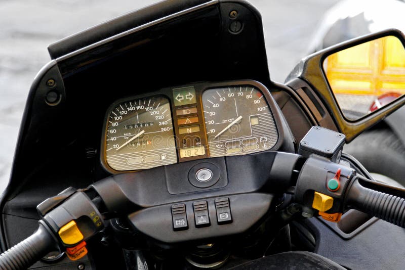 Motorcycle dashboard stock photo. Image of audio, dashboard - 2611142