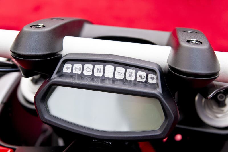 Motorcycle Dashboard stock image. Image of driving, icons - 24170911
