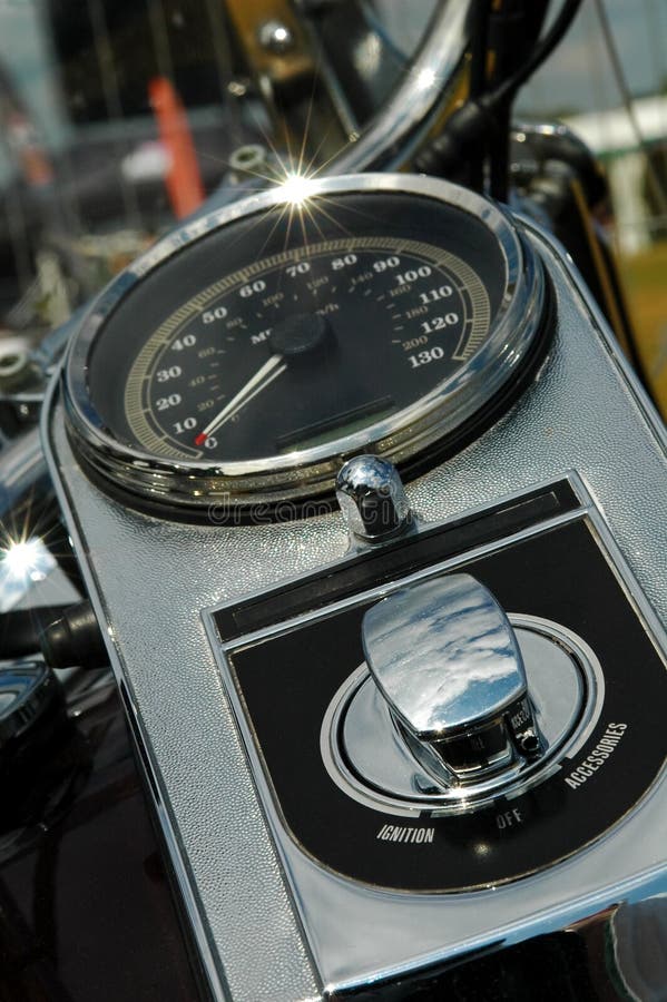 Motorcycle dials stock image. Image of chromed, motorcycle - 10515133