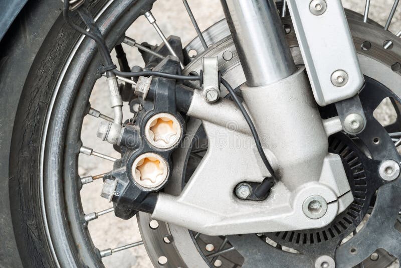 Motorcycle Disc Brake Assembly Showcasing Intricate Design and ...