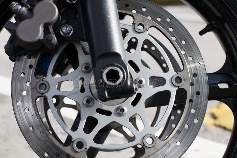Motorcycle disc brakes stock photo. Image of brakes, tire - 58299424