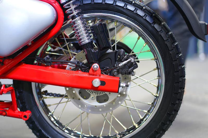 Motorcycle Disk Brake with ABS System Stock Image - Image of motor ...