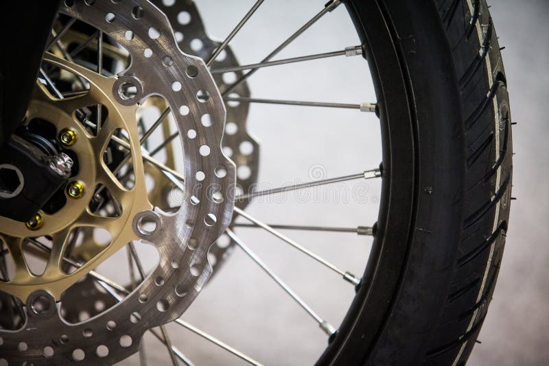 Motorcycle Double Disk Brake Stock Photo - Image of brake, circle ...