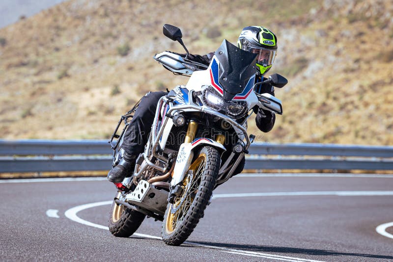Motorcycle Driver Taking a Curve Editorial Photo - Image of drive, race ...