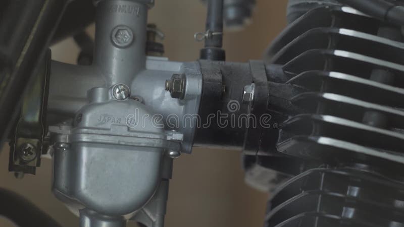 Elements of a Motorcycle As an Interior Design Stock Footage - Video of ...