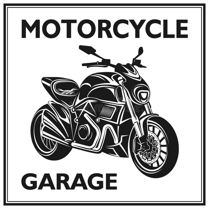 Motorcycle Back View Elements Quality Set Stock Vector - Illustration ...