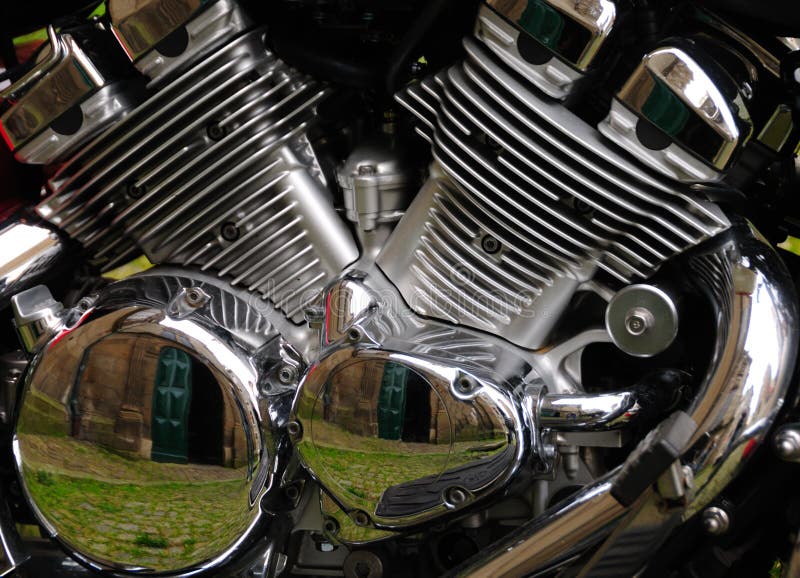 Motorcycle Engine stock photo. Image of cylinder, engine - 10626268