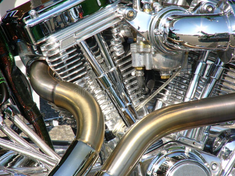 Motorcycle engine stock photo. Image of iron, dynamic, automobile - 209494