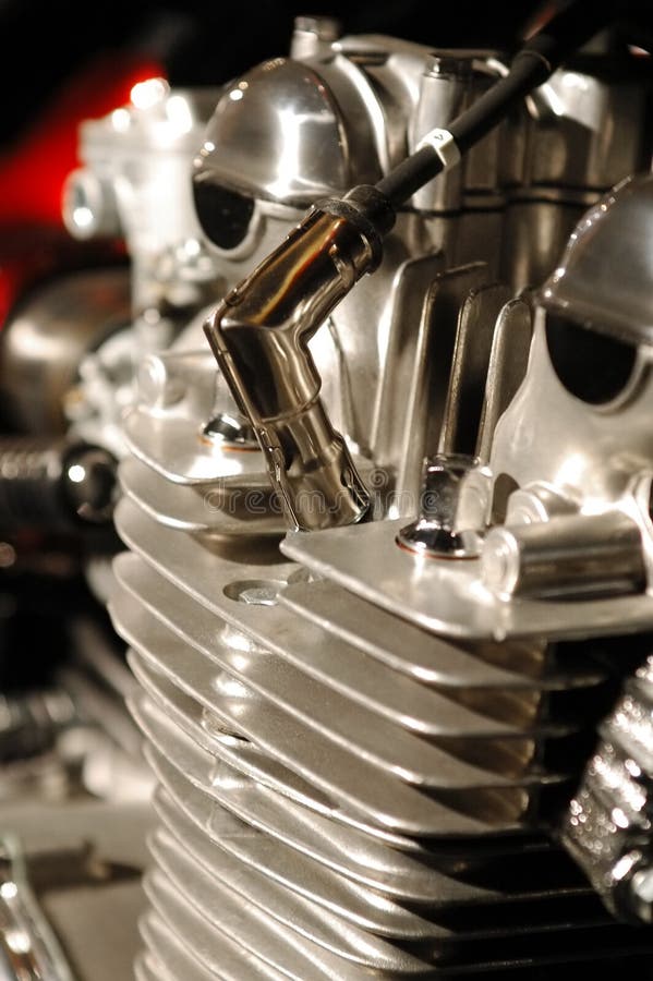 Motorcycle engine stock image. Image of mechanical, motorbike - 9604185