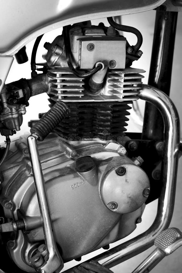 Motorcycle engine stock image. Image of carburator, pedal - 54240619