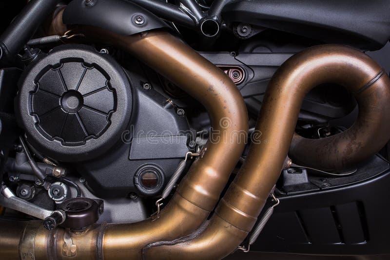 Black Motorcycle Engine Picture. Image: 95644001