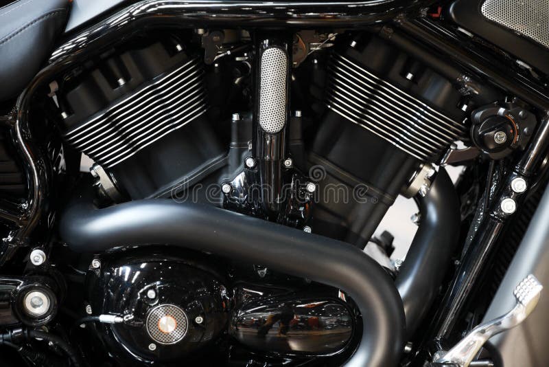 Motorcycle engine stock photo. Image of chrome, machine - 41653414