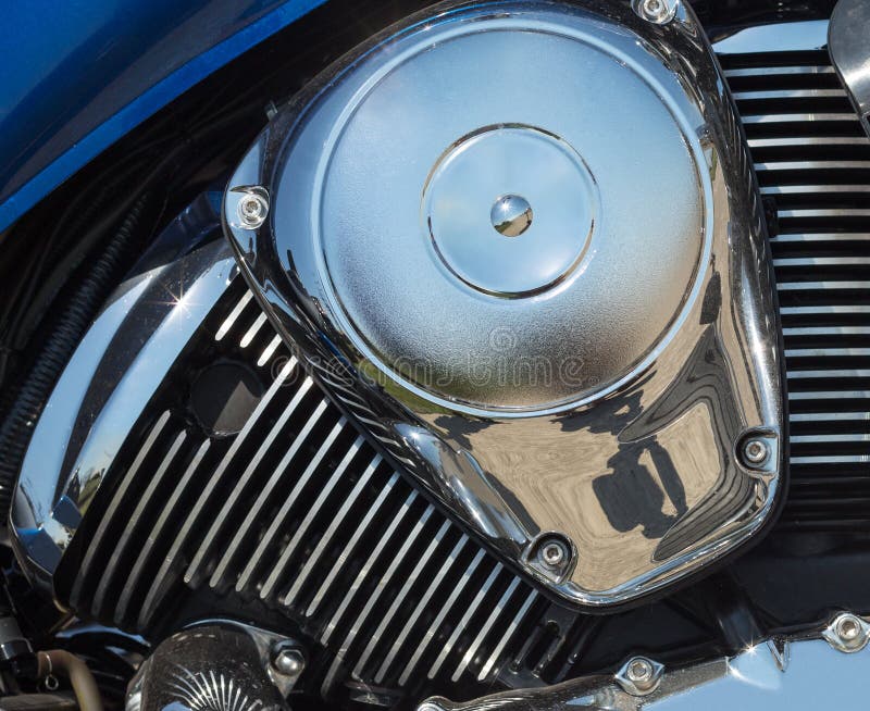 Motorcycle engine stock image. Image of cylinder, metallic - 31296825
