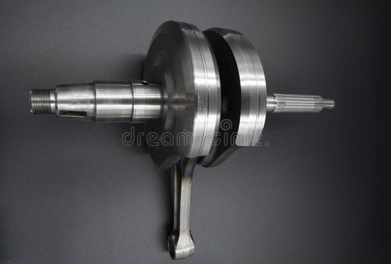 Motorcycle Engine Crankshaft Stock Image - Image of motorcycle, bearing ...