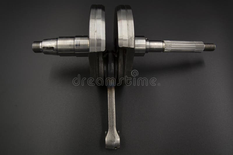 Motorcycle Engine Crankshaft Stock Image - Image of crankshaft, bearing ...