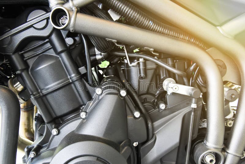 Motorcycle engine design stock image. Image of design - 94141153