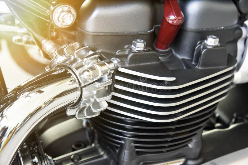 Motorcycle engine design stock photo. Image of detail - 94141192