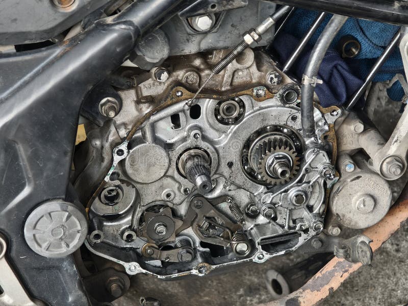 A Motorcycle Engine that Highlights Its Intricate and Complex ...