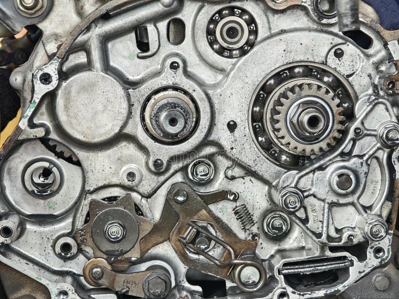 A Motorcycle Engine that Highlights Its Intricate and Complex ...
