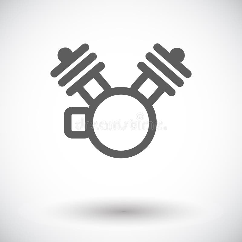 Motorcycle engine icon. stock vector. Illustration of power - 93729205