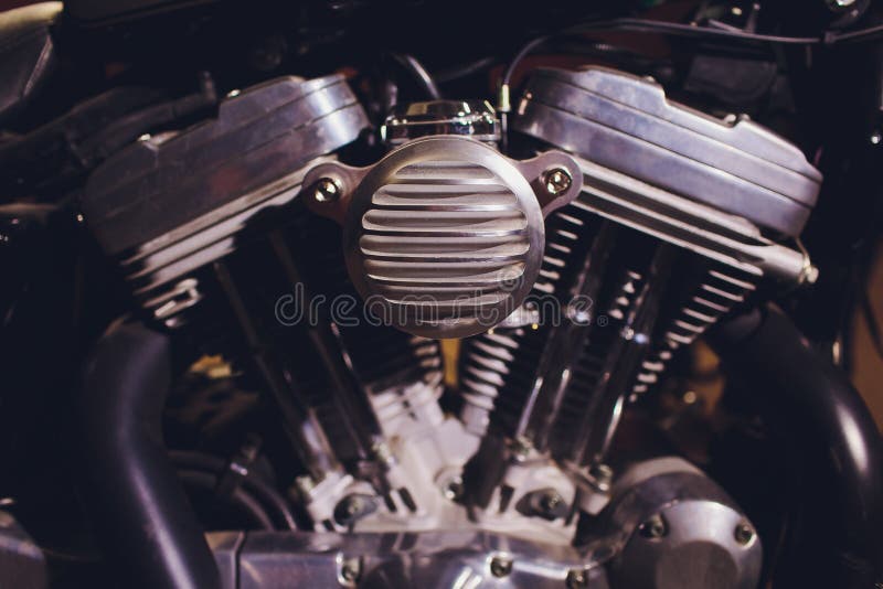 Motorcycle Engine,detail of Motorcycle Engine,Black and White. Stock ...