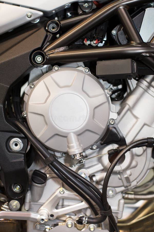 Motorcycle engine stock image. Image of speed, reflection - 52078935