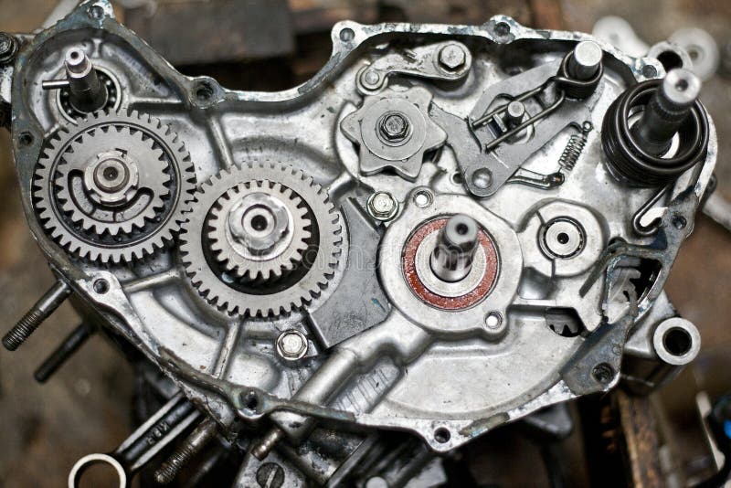 Motorcycle engine repair stock image. Image of screwdriver - 26946197