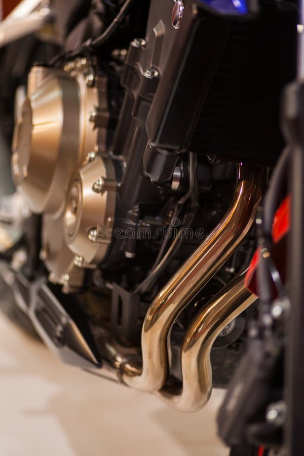 Motorcycle exhaust stock photo. Image of chrome, exhaust - 72746534