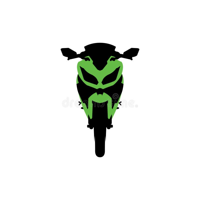 Motorcycle with Face Vehicle Cartoon Clipart Stock Vector ...
