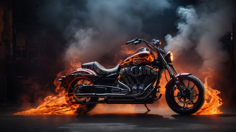 A Man on a Motorcycle that Has Been Created by Me Stock Illustration ...