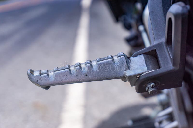 Motorcycle foot rest stock image. Image of shoe, motorcycle - 101904391
