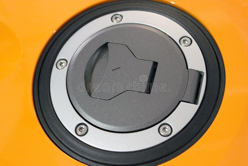 Motorcycle Fuel Tank Cap stock photo. Image of chrome - 61199402