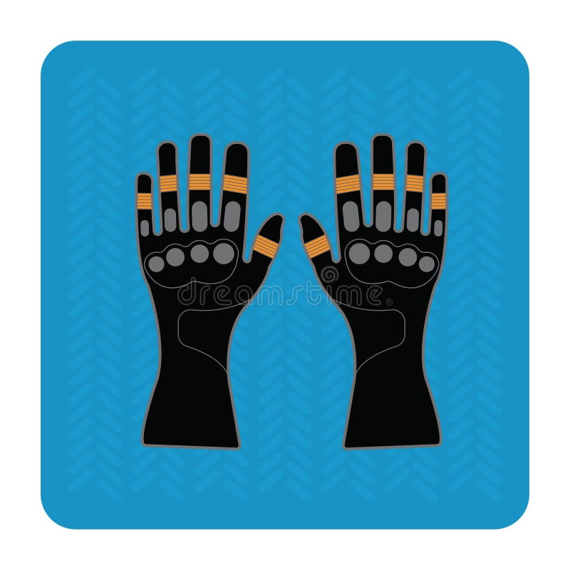 Motorcycle Gloves. Vector Illustration Decorative Design Stock Vector ...