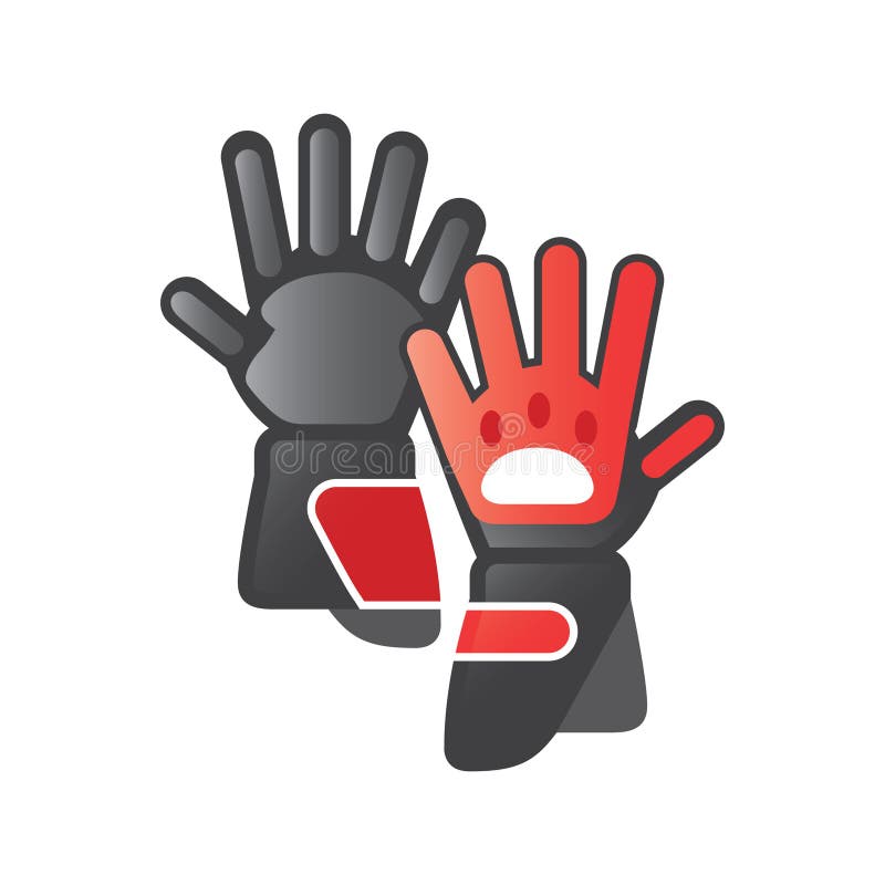 Motorcycle Gloves. Vector Illustration Decorative Design Stock Vector ...
