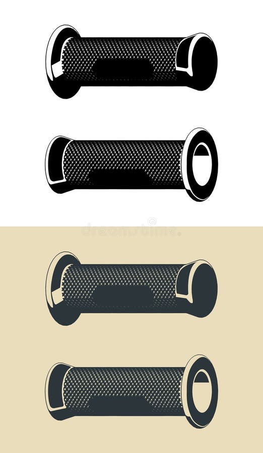 Motorcycle handle stock illustration. Illustration of equipment - 305102426