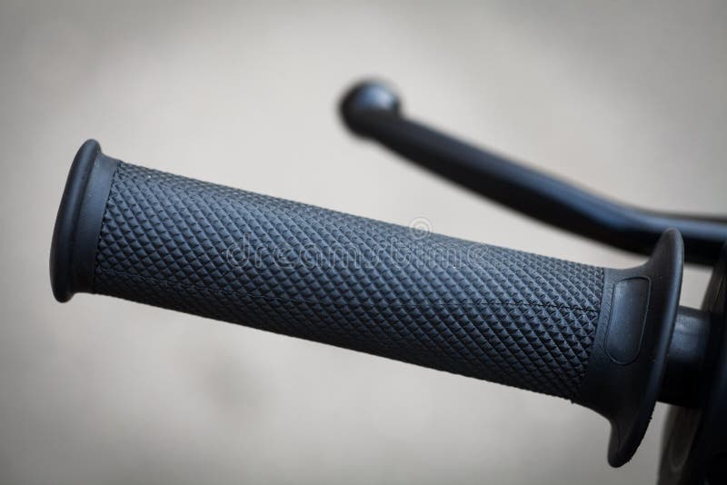 Motorcycle Handlebar Detail Stock Image - Image of black, grip: 67889517