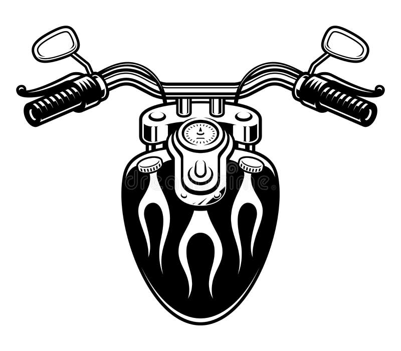 Motorcycle Handlebar Stock Illustrations – 860 Motorcycle Handlebar ...