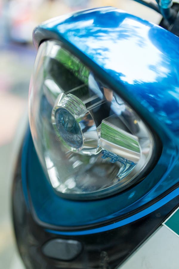 Motorcycle headlight stock photo. Image of transport - 187678396