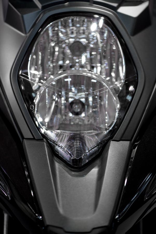 Motorcycle Led Headlight , Broken Headlight After The Accident At ...